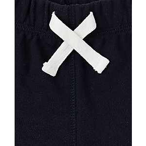 The Children's Place Baby Boys and Toddler Boys French Terry Shorts, Black/Smoke Gray/New Navy, 3T