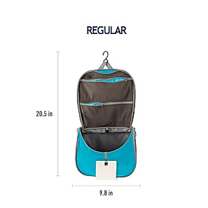 Sea to Summit TravellingLight Hanging Toiletry Bag, Travel Organizer for Men and Women, Regular, Spicy Orange