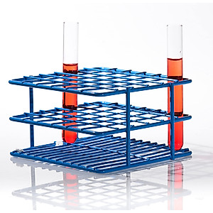 SP Bel-Art Poxygrid “Half-Size” Test Tube Rack; For 10-13mm Tubes, 36 Places, Blue (F18788-1301)