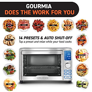 Gourmia Digital Stainless Steel Toaster Oven Air Fryer – Stainless Steel