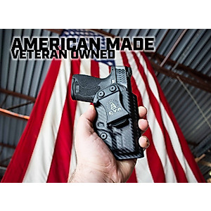 CYA Supply Co. Base IWB Concealed Carry Holster Veteran Owned Made in USA - Fits Smith & Wesson M&P 380 Shield EZ