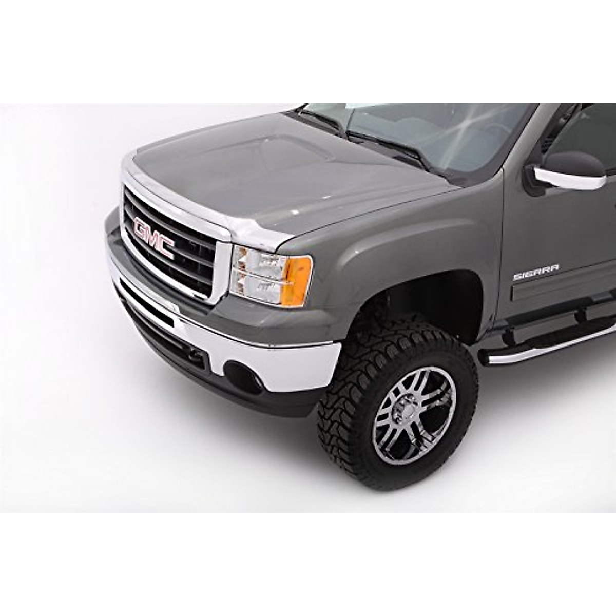 Auto Ventshade [AVS] Aeroskin Chrome Hood Protector | Low Profile, Chrome, 1 pc | 622003 | Fits 2007 - 2013 GMC Sierra 1500