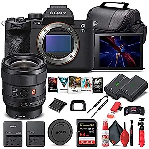 Sony Alpha a7S III Mirrorless Digital Camera (Body Only) (ILCE7SM3/B) + Sony FE 24mm Lens + 64GB Memory Card + NP-FZ-100 Battery + Corel Photo Software + Case + Card Reader + More (Renewed)