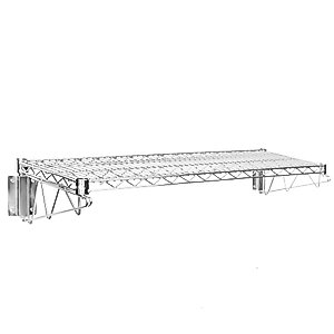 Regal Altair Wall Mount Wire Shelf (Chrome, 14" Deep x 36" Wide)