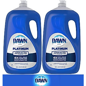 Dawn Ultra Platinum Advanced Power Dishwashing Liquid, Fresh Scent, 90 Ounce(2 PK)