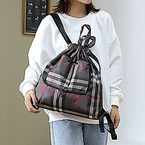 Classic legend Folding Backpack Women Fashion Waterproof Portable Lightweight Travel Sports Shopping Ultra Light Leisure Bag Day Pack (Khaki)