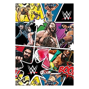 Official WWE Gift Wrap, 2 Sheets 2 Tags, Gift Wrap for Presents, Climate Pledge Friendly Gift Wrap, Officially Licensed Gift Wrap