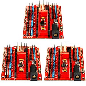 AIHJCNELE 3pcs Nano Prototype Shield I/O Extension Board Expansion Module for UNO R3 for Nano V3.0 Nano Pro I O Sensor Shield Duemilanove 2009 Multifunctional Multipurpose Expansion IO Board