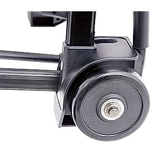 Kantek Ultra-Lite Folding Cart with Locking Telescoping Handle, 200-Pound Capacity, 11-Inch x 13.25-Inch Platform, Black (LGLC200)