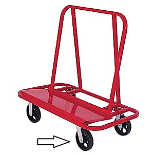 Drywall & Sheetrock Dolly Rubber Wheels with Axles Set of 4