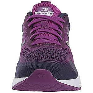 New Balance Women's Fresh Foam Arishi V3 Classic Running Shoe, Plum/Natural Indigo/White, 8.5