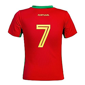 Unique Soccer Jerseys for Kids Portugal Football Kit Outfits for Child Boys and Girls(CNSK-PT,14Y)