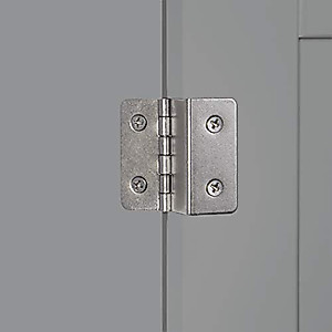 RiverRidge Ashland Single Door Wall, Gray Cabinet