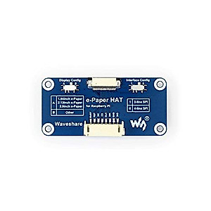 waveshare Universal e-Paper Driver HAT Board Supports Various SPI Interface e-Ink Raw Display Panels Compatible with Raspberry Pi 3B+/3B/2B/Zero/Zero W