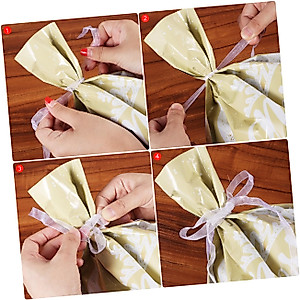 Christmas Bags Large Size Christmas Wrapping Assorted Styles Christmas Goody Bags with Ribbon Ties for Christmas Party Xmas Holiday 30PCS