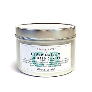Trader Joes Limited Edition Cedar Balsam Candle