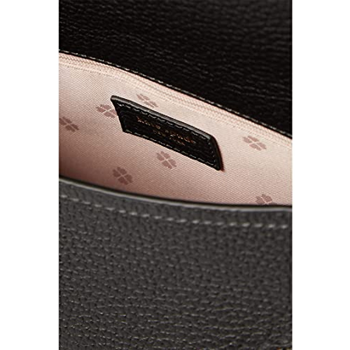 Kate Spade New York Run Around Pebbled Leather Large Flap Crossbody Black One Size