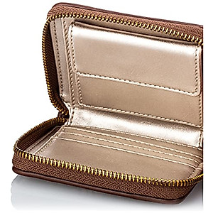 GUESS Izzy Small Zip Around Wallet, Latte Logo/Brown