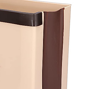 Horoper Hanging Trash Can, Foldable Garbage Can, Waterproof Multifunctional Countertop Hanging Kitchen Trash Can for Home Kitchen Bathroom(Coffee)