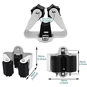 laofeei 20 Pack Broom Holder,Broom Holder Wall Mount,Mop holder Stainless Steel,Broom Organizer Wall Mount for Home Kitchen Garden Laundry Garage