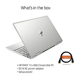 HP Envy 2-in-1 15.6" FHD Touch x360 Laptop - Intel Core i5-1135G7 - Intel Iris Xe Graphics - Windows 10-16GB RAM - 1TB SSD - Fingerprint Reader - w/HDMI Cable