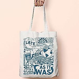 Singer Inspired Tote Bag Singer Song Idea Gift Women Canvas Tote Bag Gift for Fan (HS tote bl)