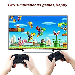 Larqety 2 Pack Wired Classic Controller Pro for Wii, Wii U Remote Console (Black)