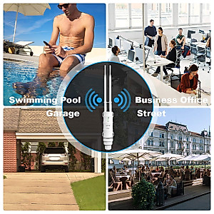 N/C (Upgrade Version) AC600 Dual Band 2.4+5G 600Mbps Outdoor WiFi Extender,3 in 1 Outside Weatherproof PoE Access Point (AP)/ Wireless Repeater/Router/Internet Bridge Amplifier Signal Booster