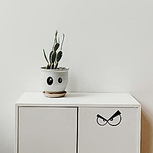 CloudCave Anime Stickers - Vinyl Transfer Anime Eye Decals for Oculus Quest 2 Headset, Playstation VR 2, or Other VR Headsets w/White Background - Removable Decal for Laptop, Car, Wall & More