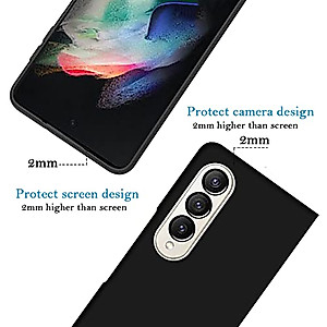 Custom Phone Case for Samsung Galaxy Z Fold 4,Customized Personalized Photo Text Name Phone Case Anti-Scratch Hard Protective TPU Phone Cover Black