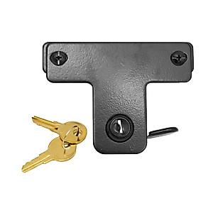 Rugged Ridge 11252.05 Hood Lock Kit; 07-18 Jeep Wrangler JK , Black