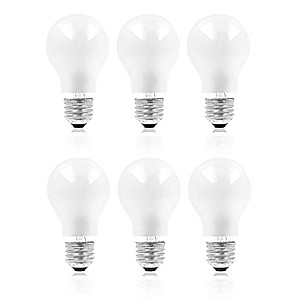 Mandala Crafts Rough Service Appliance Light Bulbs 60-Watt Light Bulbs - Dimmable E26 A19 Bulb Pack of 6 - Appliance Frosted Incandescent Light Bulbs 60 Watt Soft White