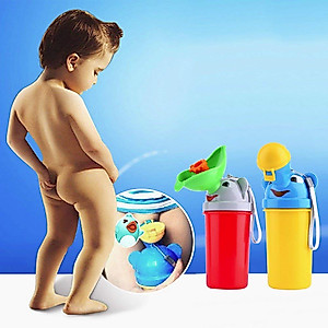 Emoly Portable Baby Child Potty Urinal Emergency Urinal Toilet for Camping Car Travel and Kid Potty Pee Training (Girls)
