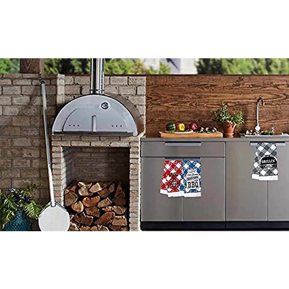 Buffalo Plaid Kitchen Towels Grilling Barbeque Towels