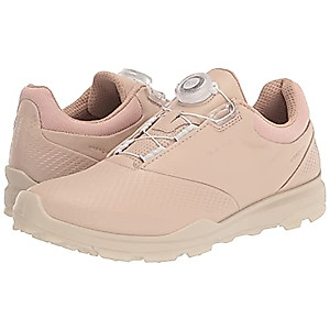 ECCO Women's Biom Hybrid 3 BOA Hydromax Water Resistant Golf Shoe, Rose DUST, 6-6.5