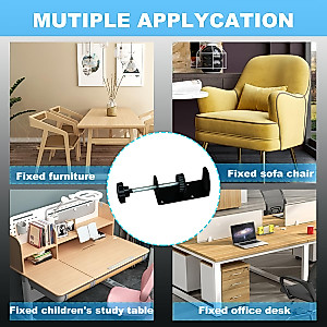 Adjustable Furniture Clips Sectional Patio Couches Connectors 3 inch Wicker Chair Fasteners Clamps 4 Sets