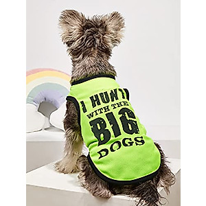 6 Pieces Small Puppy Shirts for Boy Dog Clothes Pet Dogs T Shirt Chihuahua Clothes Cat Shirts Pet Boys Tshirts for Small Dogs Boy T-Shirt Cat Vest Apparel