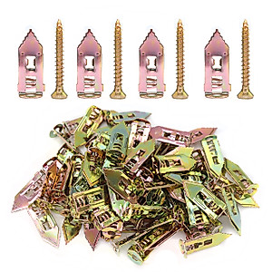 binifiMux Drywall Anchors with Self Drilling Screws Kit, 12x30mm 110pcs, Sheetrock Hanging TV Shelf Strap Cabinet Decoration Fixing Curtain