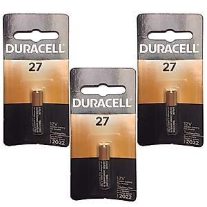 DURACELL 3X MN27 Alkaline 12V Battery Garage Openers Keyless Remotes Fobs
