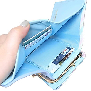 Aldi MK1 Women's Tri-Fold Gamaguchi Character Sanrio Wallet, Tuxedo Sam