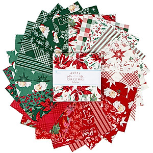 My Mind's Eye Merry Little Christmas 5" Stacker 42 5-inch Squares Charm Pack Riley Blake 5-14840-42