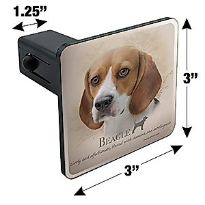 Beagle Dog Breed Tow Trailer Hitch Cover Plug Insert
