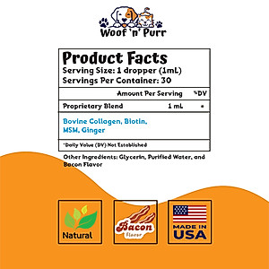 Liquid Collagen for Dogs | Collagen for Dogs | Dog Liquid Collagen | Dog Collagen | Dog Collagen Drops | Daily Collagen for Dogs | Collagen Dog | Collagen Dogs | Collagen Drops for Dogs | 1 fl oz