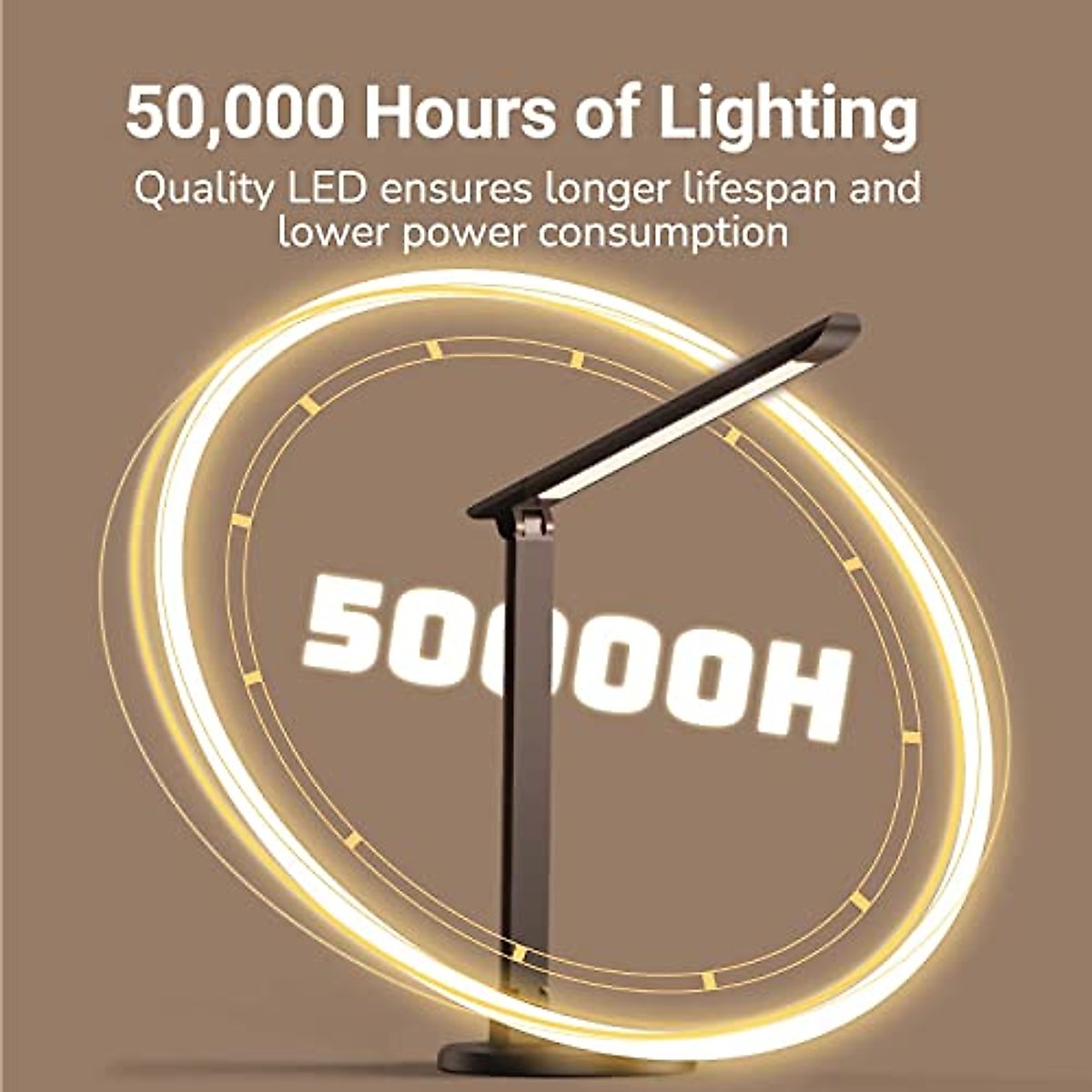 soysout LED Desk Lamp, Eye-Caring Table Lamp with USB Charging Port, 5 Lighting Modes with 7 Brightness Levels, Touch Control, 12W (Black)