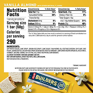 CLIF BUILDERS - Protein Bars - Chocolate - 12 Count + CLIF Builders - Protein Bars - Vanilla - 12 Count