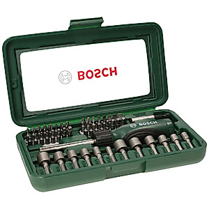 Bosch 2607019504 Screwdriver set (46 Piece), Assorted color