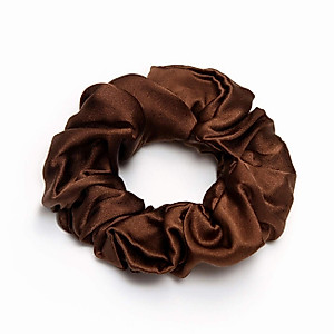 Michooyel 3Pack Silk Scrunchies For Hair Mulberry Silk 16 Momme Scrunchies With Elastic Band Silk Hair Scrunchies Hair Ties For Women Girls