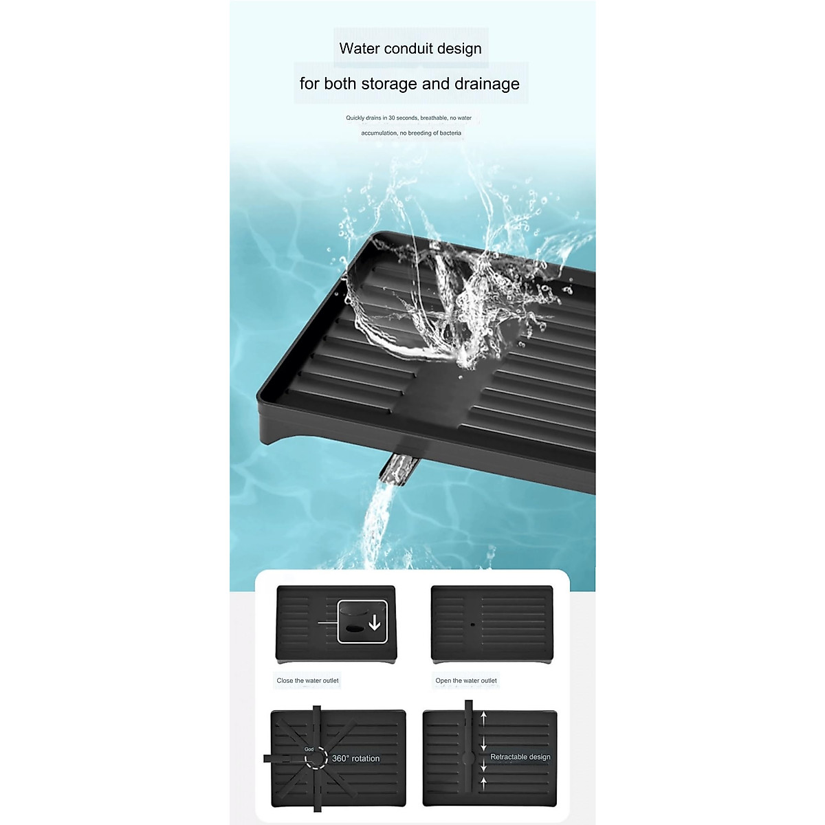 Dish Drying Rack, Removable Large Capacity Dish Drain Storage Rack, Stainless Steel Large Capacity Dish Drain Rack, Stainless Steel Drying Rack for Kitchen(White)