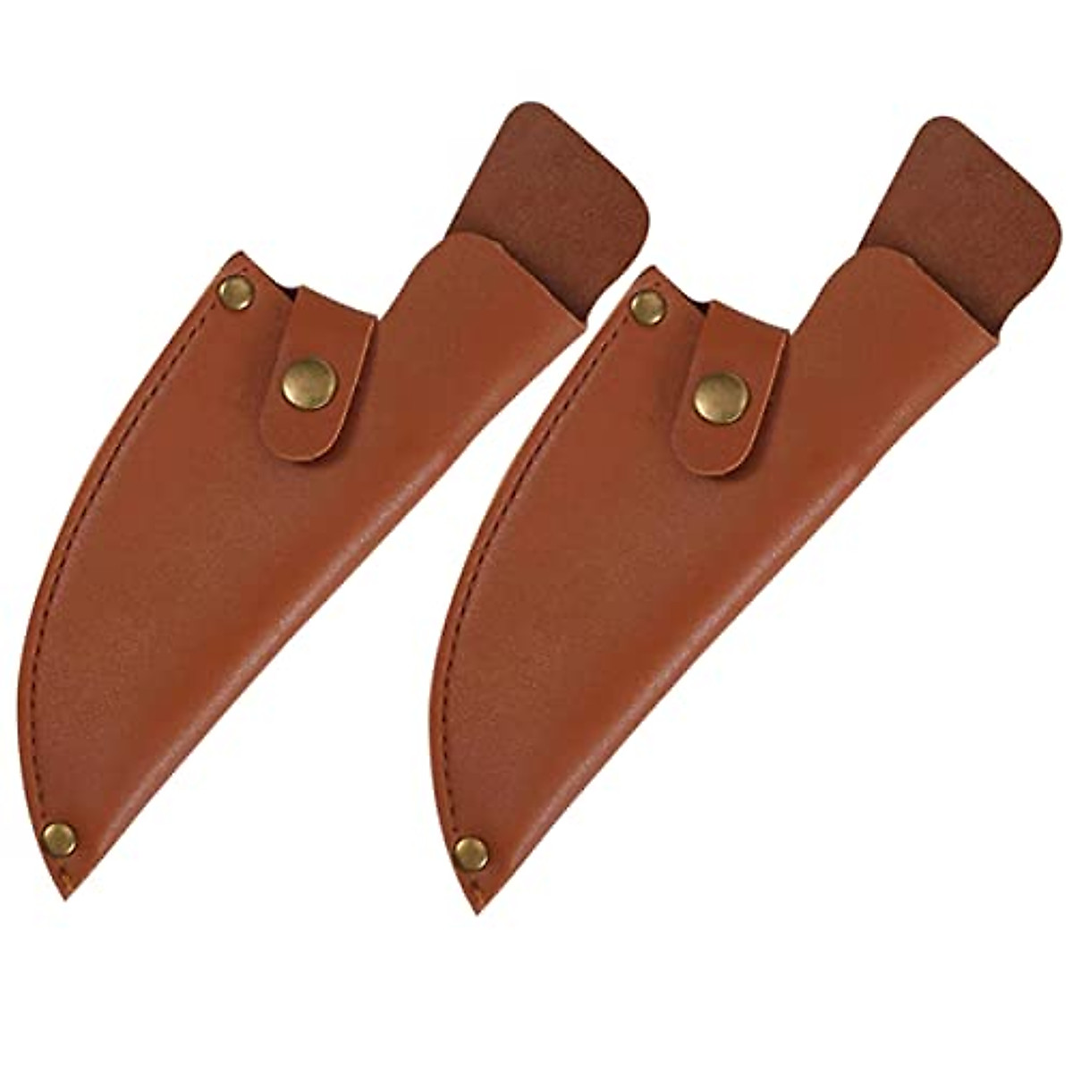 UPKOCH 4 pcs Scabbards Leather Cover Blades Protector or Portable Sleeves Sheaths Sheath Camping Heavy Reusable Hef Cutters Protectors Case Household Scabbard Universal Brown Chef