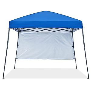 ABCCANOPY Stable Pop Up Beach Tent with Backpack Bag, 8 x 8 ft Base / 6 x 6 ft Top, Blue